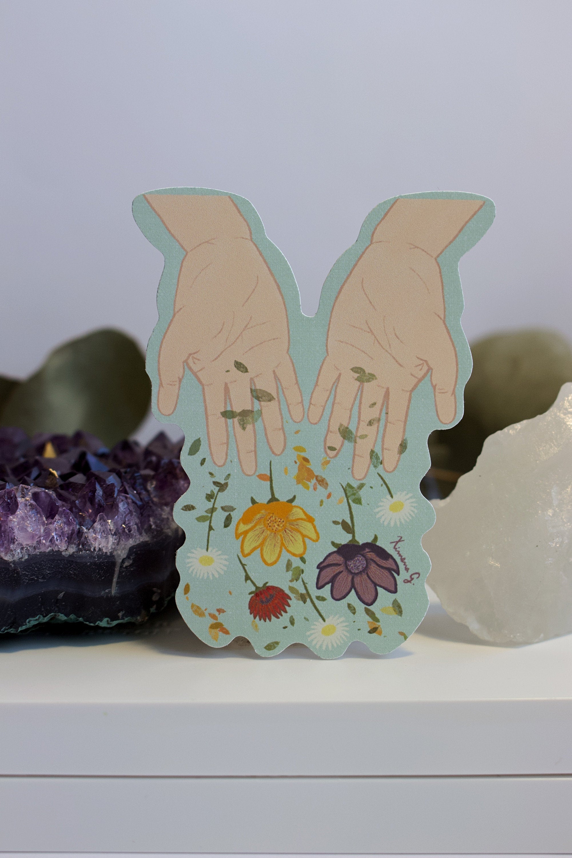 Sticker de Flores cayendo de manos | Planner stickers, bullet journal ...